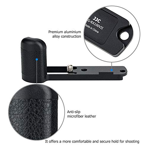 JJC Solid Metal Hand Grip Secure Handle Bracket for Sony RX100 VII RX100VII RX100M7 DSC-RX100 ...