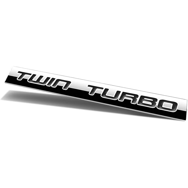2X Chrome 3.5L Twin Turbo Auto Trunk 3M Adhesive Badges Emblems Decals ...