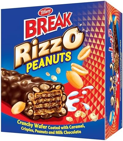 Tiffany break rizzo peanut cereal crunchy wafer chocolate, 12 x 30 g ...