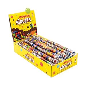 Amazon.com : Original Sixlets Chocolate Candy Six Ball Tube Bag : Hard ...