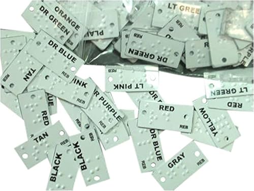 The Braille Store Set of 100 Braille Color Clothing Tags in Oman ...