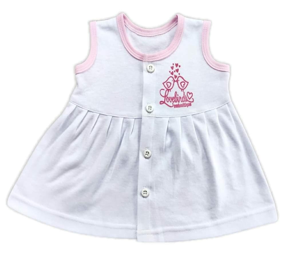 Buy KIDS & BEBS Baby Girl Sticker Print Frock Soft and Comfortable 0-3 ...