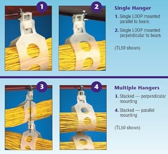Amazon.com: TL50 - Arlington The LOOP Cable Support Hanger; 5 ...