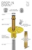 DROP-IN DRAIN Installation Kit for Freestanding Bathtub - with White ...