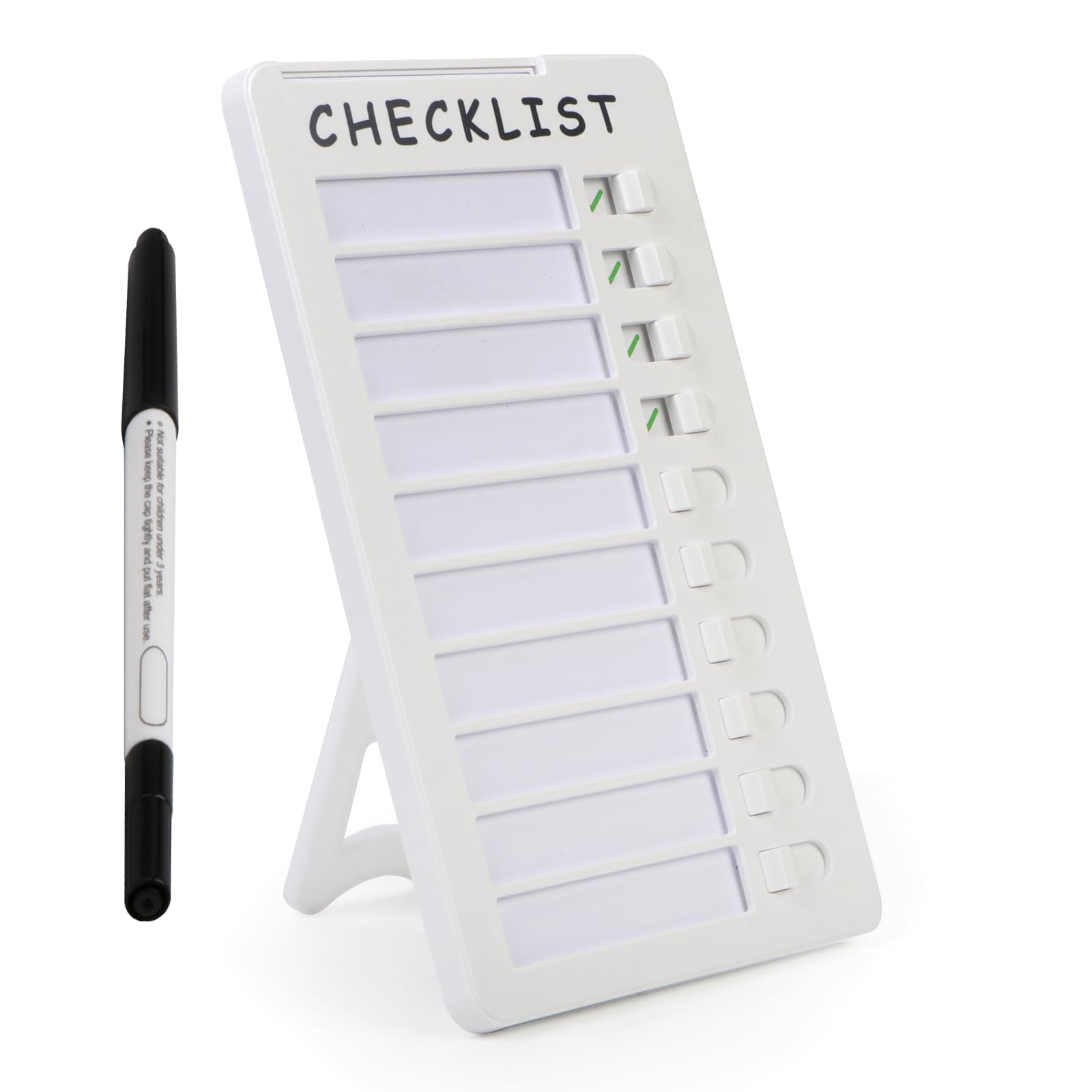 Dry Erase Chore Chart for Kids Multiple Kids, Whiteboard Checklist ...