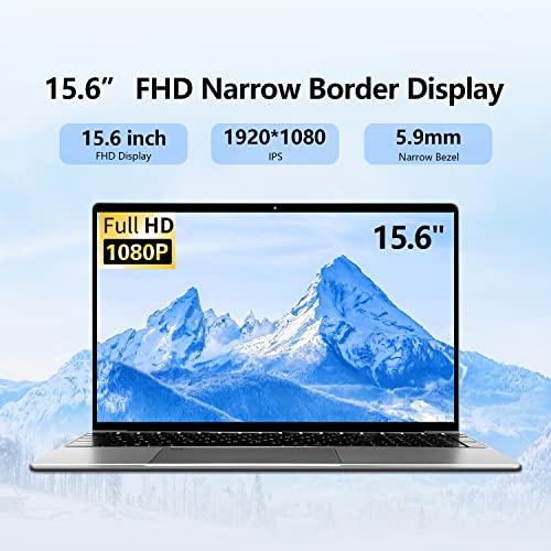 VGKE C15 Windows 11 Laptop 15.6" FHD, Full Size Backlit Keyboard with ...