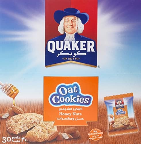 Quaker Oat Cookies with Honey Nuts, 9g x 30 price in Saudi Arabia ...