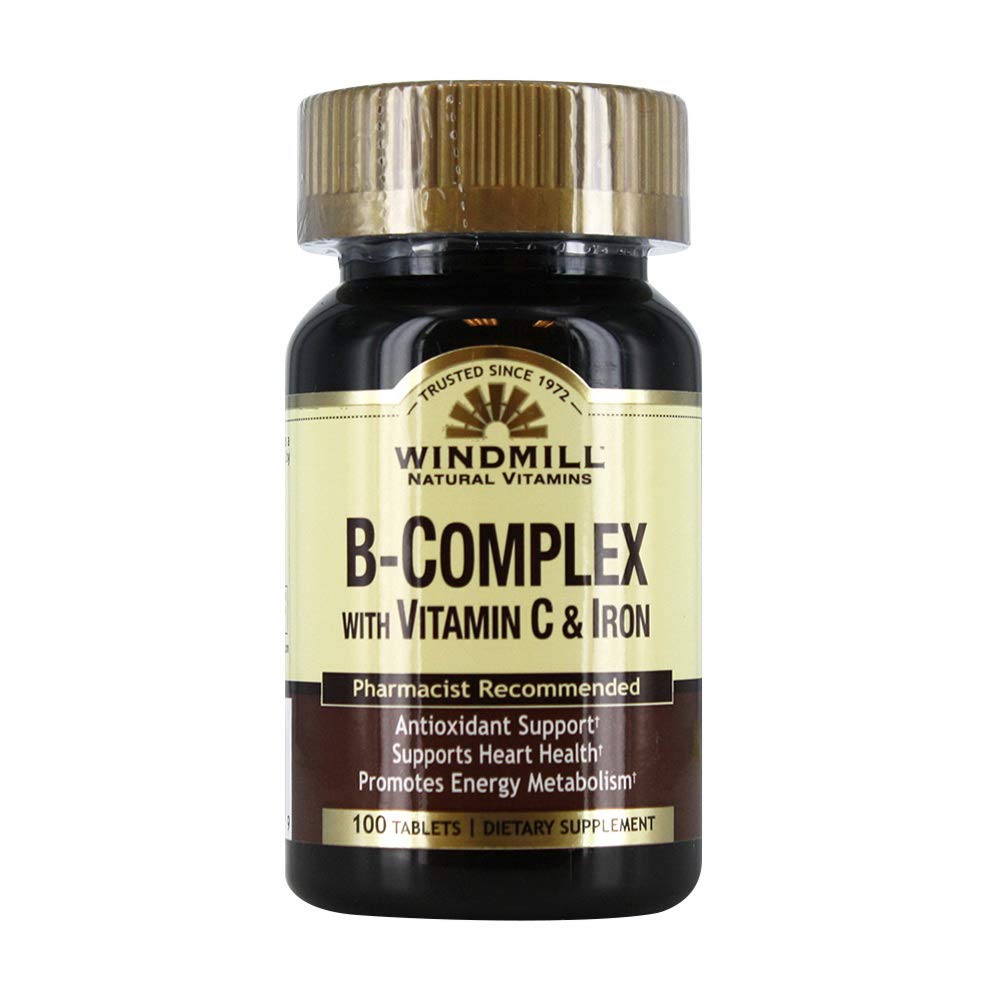 Mua Windmill B-Complex Tablets with Vitamin C and Iron Supplement - 100 ...
