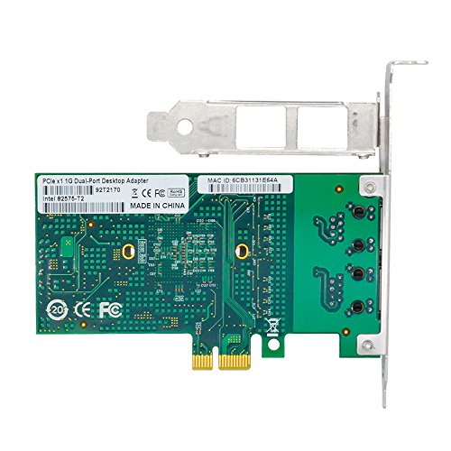 Mua with Intel 82575 Chipset PCI Express PCI-e Gigabit Dual 2 RJ45 Port ...