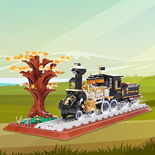 Chunbrommisam Steam Train Buildings Kit, Collectible Locomotive Display ...