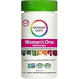 Amazon.com: Rainbow Light Multivitamin for Women 50+, Vitamin C, D ...