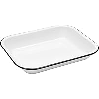 Amazon.com: Enamelware Small Open Roaster, 11.5 x 9.25 inches, Vintage ...
