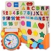Wooden Puzzles for Toddlers and Rack Set - (3 Pack) Bundle with Storage ...