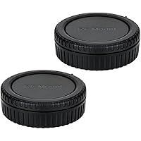 Amazon.com: 2 Pack RF Mount Body Cap Cover & Rear Lens Cap for Canon EOS R100 R50 R50V R8 R R1 ...
