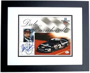 Dale Earnhardt Sr. Autographed Picture - 8x10 BLACK CUSTOM FRAMED Car ...