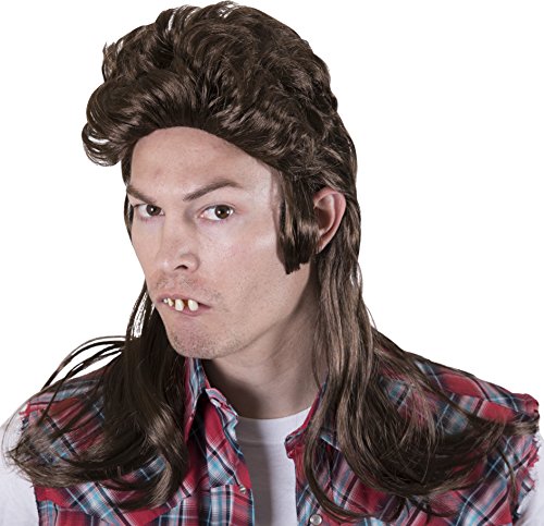 Kangaroo Halloween Accessories - Redneck Wig, Brown | Pricepulse