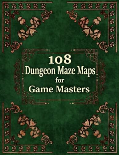 108 Dungeon Maze Maps for Game Masters: Unique and customizable GM aid ...