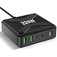Amazon.com: USB C Charger, 220W USB C Charger Block 100W 6 Ports USB C ...