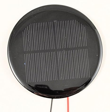 Small Solar Panel Round 6.0V 100mA with wires: Amazon.co.uk: Welcome
