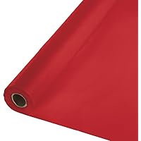 Amazon.com: Creative Converting 100' Roll Plastic Table Cover, Classic ...