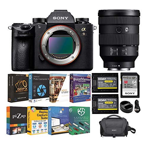 Sony Alpha 9 Mirrorless Full Frame Interchangeable-Lens Camera with FE 24-105mm f/4 G OSS Full ...