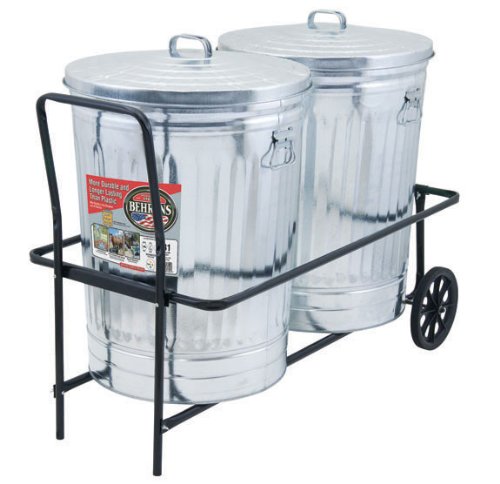 Behrens TCC 250-Pound Capacity Dual Trash Can Cart | Amazon price ...