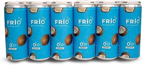 Frio Coconut Sparkling Water - 12 Pack x 330ml - 0 Sugar, 0 Calories, No Artificial Sweetener ...