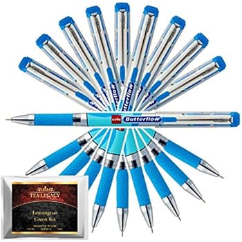 Amazon.com : CELLO TOPBALL CLICK (BLUE INK ) XTRA SMOOTH RETRACTABLE ...