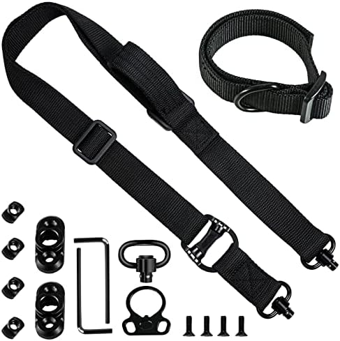 SGROW Rifle Sling Two Point Gun Slings with QD Sling Swivels, 2 Point ...