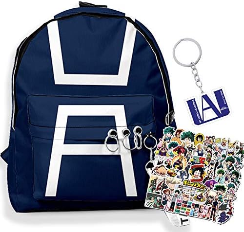 My Hero Academia Backpack & MHA Keychain Anime Stickers, Hero Academia ...