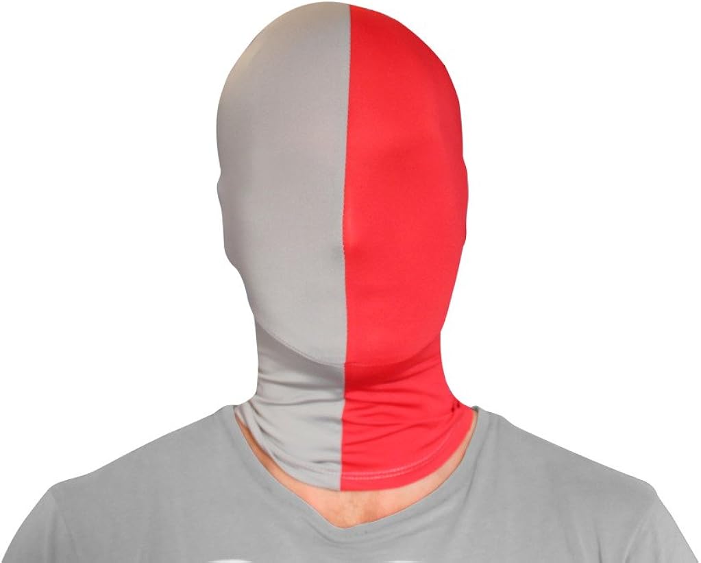 Morphsuits Morphmask Team Colors Grey / Red, Grey / Red, One Size ...