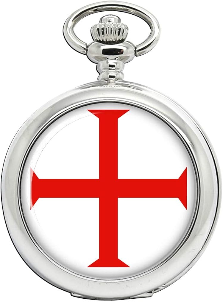 Knights Templar Cross Full Hunter Pocket Watch: Amazon.co.uk: Watches