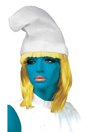 Smurf Hat White: Amazon.co.uk: Toys & Games