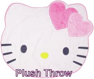 Amazon.com: Hello Kitty - White Hello Kitty Shaped Throw - Blanket ...