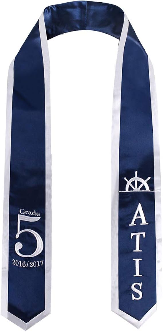 Amazon.com: GraduationMall Custom Graduation Honor Stole with Arrow End ...