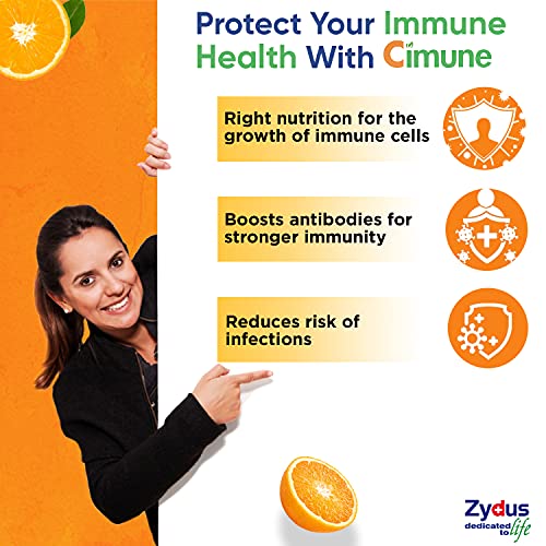 Cimune Vitamin C and Zinc, Chewable Tablets, Tasty Orange Flavour ...