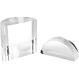 Amazon.com: Kcgani Clear Half Round Acrylic Display Risers Stands ...