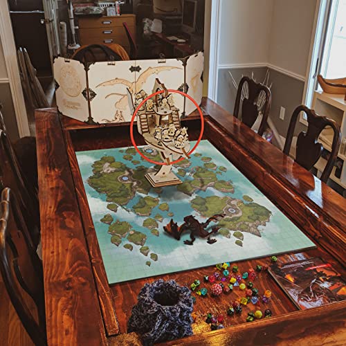 Eberron Elemental Airship Model Wood Laser Cut Fantasy Skyship Terrain ...