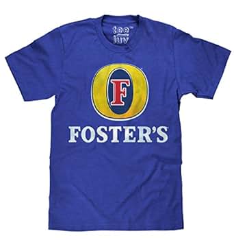 Amazon.com: Tee Luv Foster's Lager T-Shirt - Licensed Foster's Logo ...