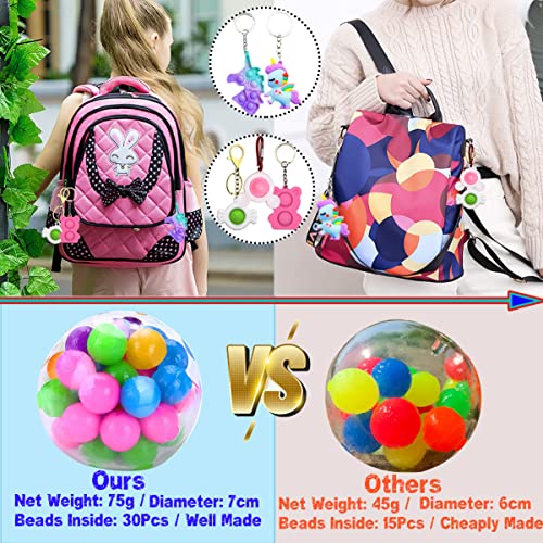 [50 Pcs] Fidget Toy Pack, EMOCCI Poppers Fidget Toy Set Box, Figitsss ...