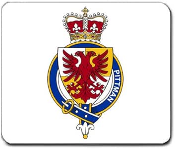 Amazon.com : Pittman England Family Crest Coat of Arms Mouse Pad ...