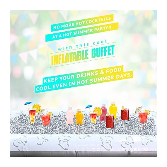 Outdoor Inflatable Buffet Cooler Server – Heart Blow Up Cooling Tub for ...