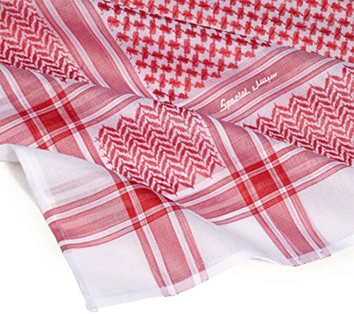 Special Classic Shemagh Scarf for Men, Red - Model 29 (60 Inches) price ...