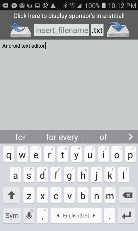 txtFile - text file editor:Amazon.com:Appstore for Android