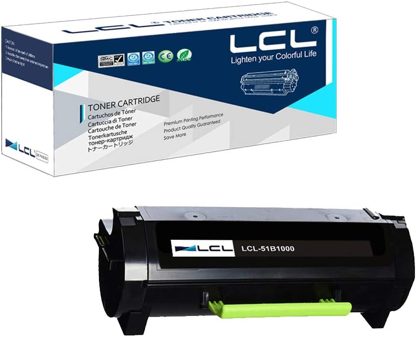 Newest Updated Chip LCL Compatible for Lexmark 51B1000 51B2000 51B00A0 ...