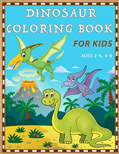 Dinosaur Coloring Book For Kids: Discover a world of coloring fun with ...