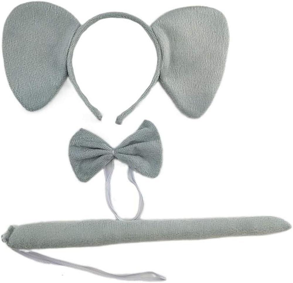 Amazon.com: Women Boy Girl Animal Elephant Ear Headbands Cosplay Props ...