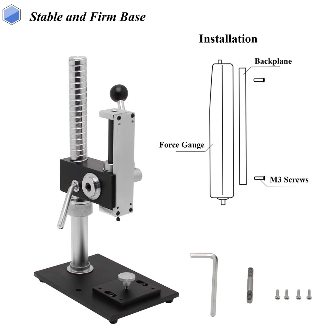 BAOSHISHAN Digital Push Pull Force Gauge 500N/50KG/110Lbf with Manual ...