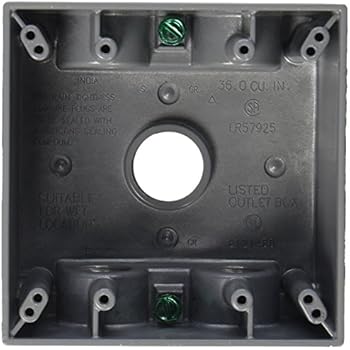 Weatherproof Box, 3/4 In Hub, 5Inlet - Electrical Outlet Boxes - Amazon.com
