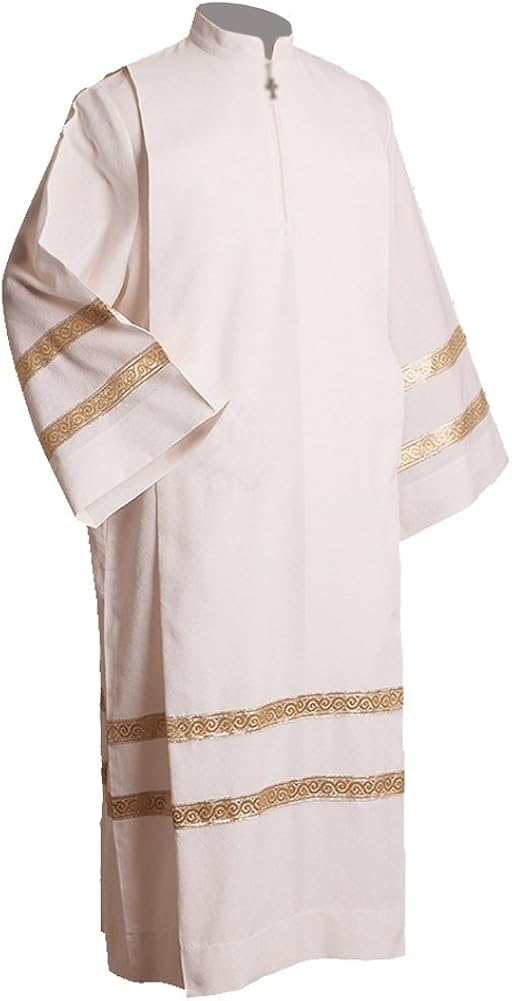 BLESSUME Church White ALB Pleats Worship Vestments Robe: Amazon.ca ...